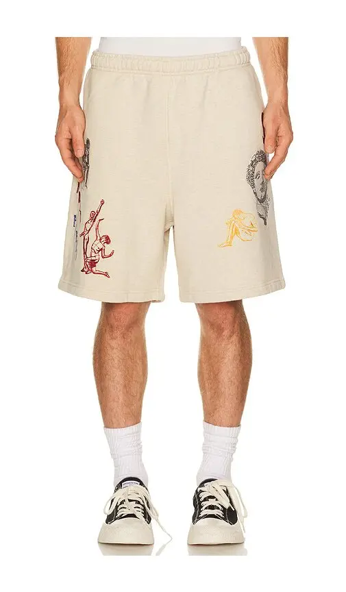 SAMUEL ZELIG Northfield Sweatshort In . Also - Beige