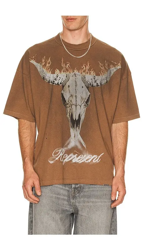 REPRESENT British Cowboys Tee In . Also - Brown