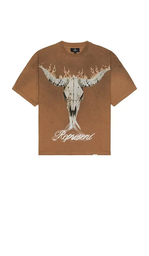REPRESENT British Cowboys Tee In . Also - Brown