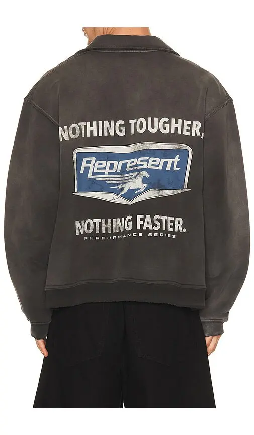 REPRESENT Nothing Faster Quarter Zip Pullover In . Also - Black