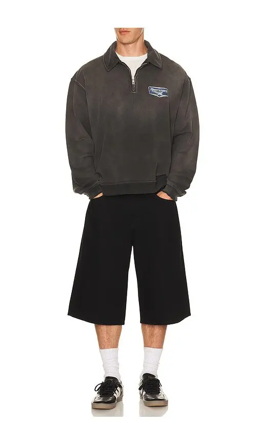 REPRESENT Nothing Faster Quarter Zip Pullover In . Also - Black
