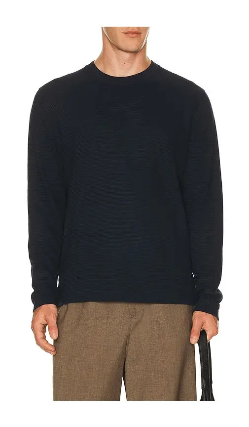 Theory Delroy Long Sleeve Tee In . Also - Navy