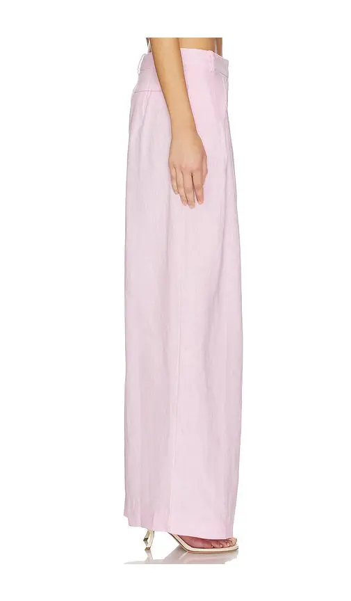 Faithfull The Brand Sofia Wide Leg Trousers - Pink