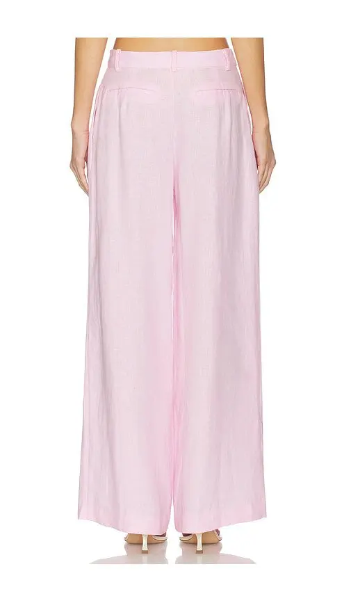 Faithfull The Brand Sofia Wide Leg Trousers - Pink