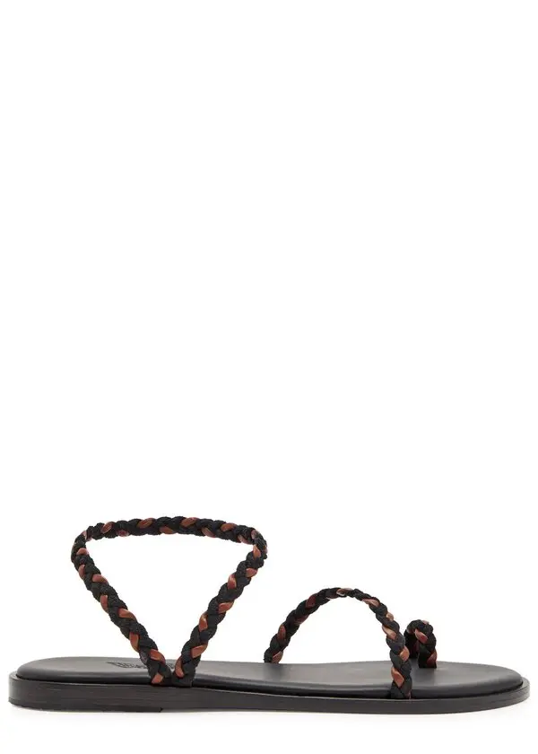 ANCIENT GREEK SANDALS Elevated Eleftheria Braided Leather Sandals