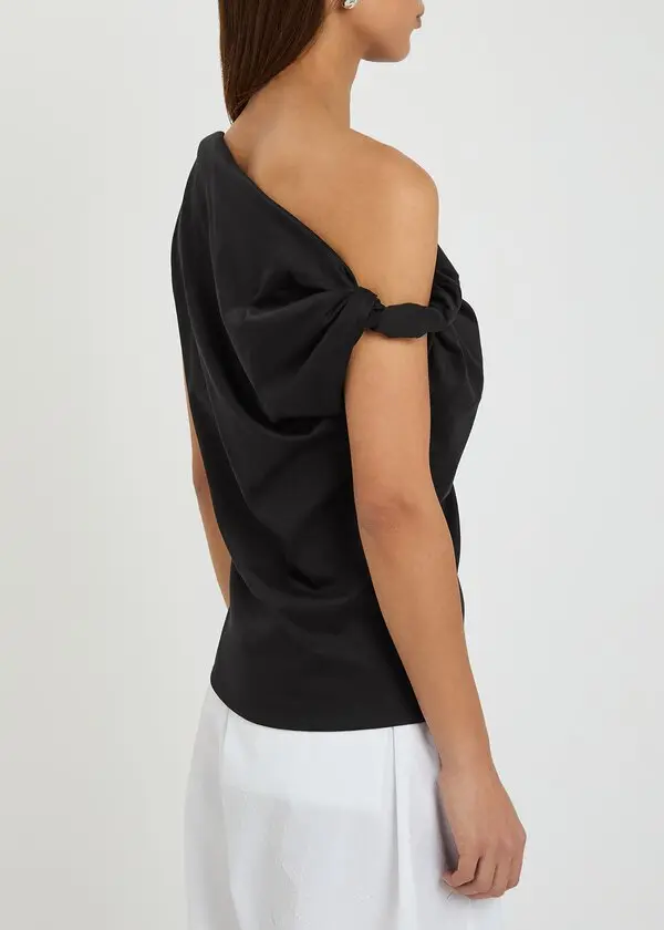 RÓHE Twisted Cotton-blend Top