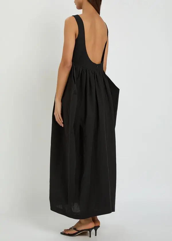 RÓHE Sculpted Cotton-blend Poplin Maxi Dress