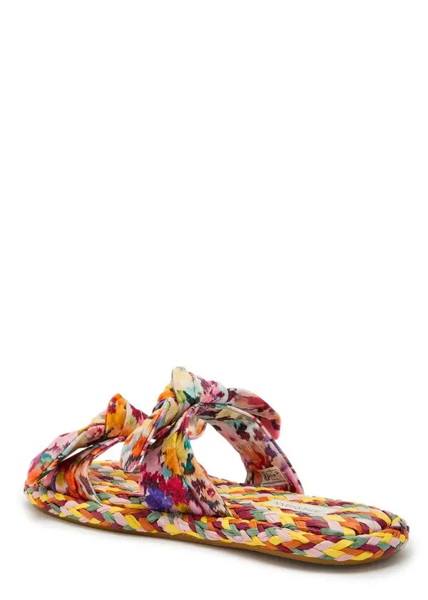 Zimmermann Carousel Printed Raffia Sliders