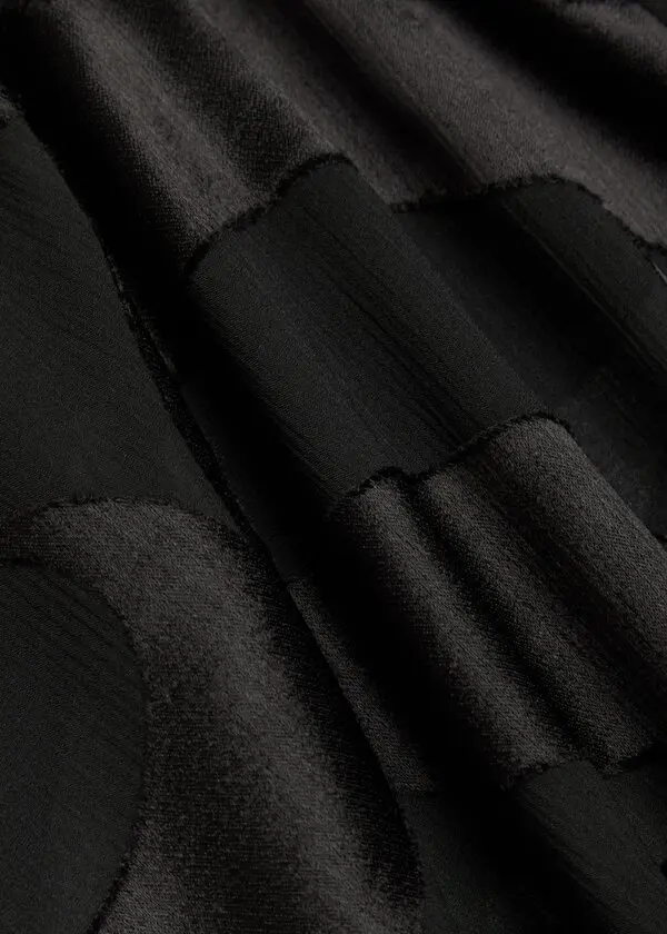 DELOS Mira Devoré Georgette Top