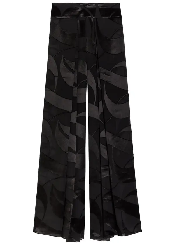 DELOS Cybelle Devoré Georgette Trousers