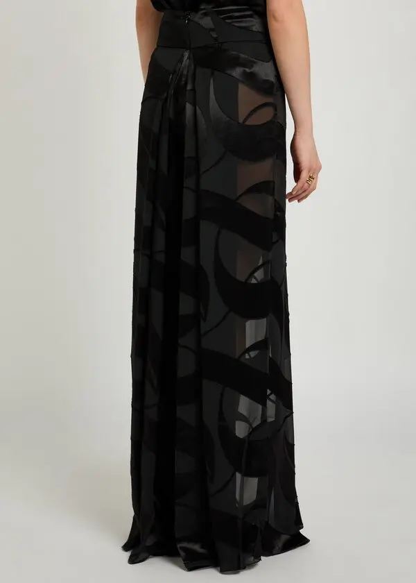 DELOS Cybelle Devoré Georgette Trousers