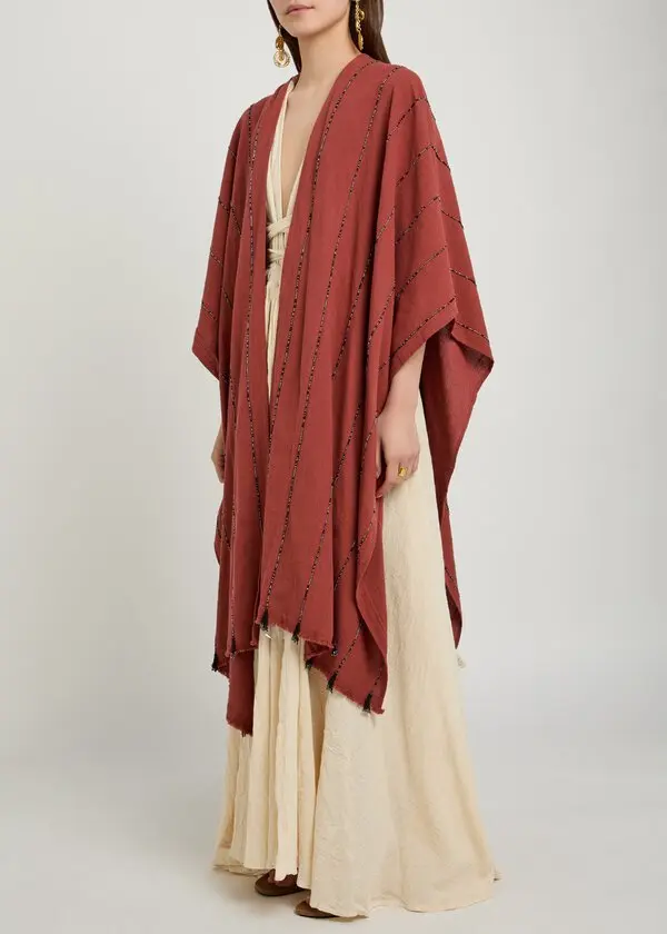 Caravana Bead Embellished Cape