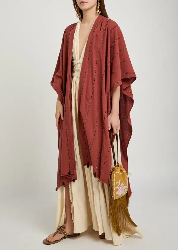 Caravana Bead Embellished Cape