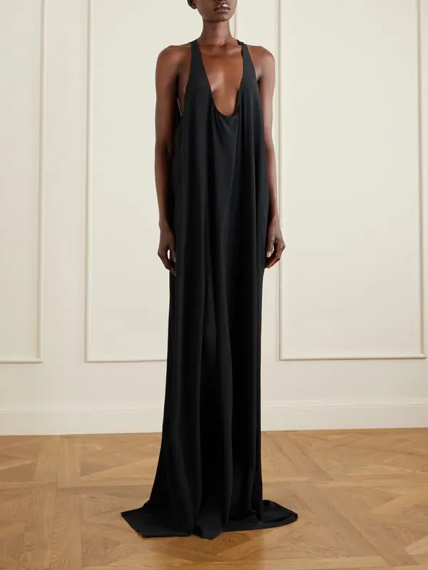 Rick Owens Tank Silk-blend Georgette Gown