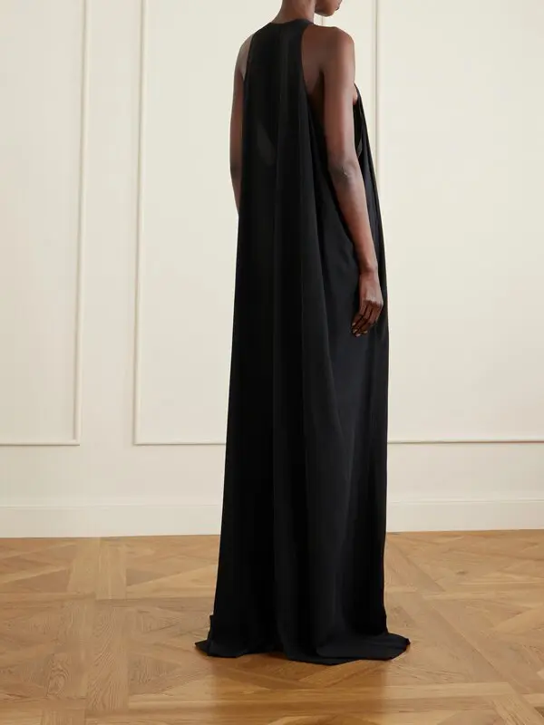 Rick Owens Tank Silk-blend Georgette Gown