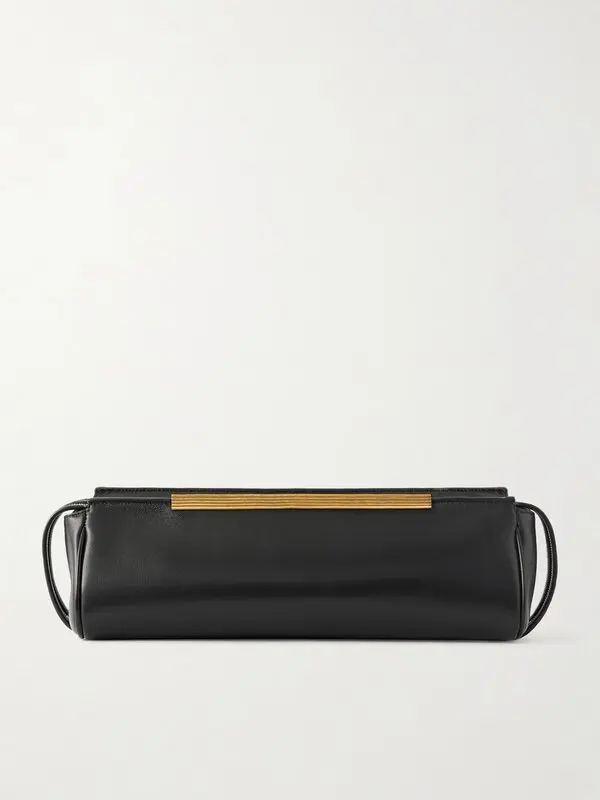 Khaite Nappa Lambskin Clutch - Black