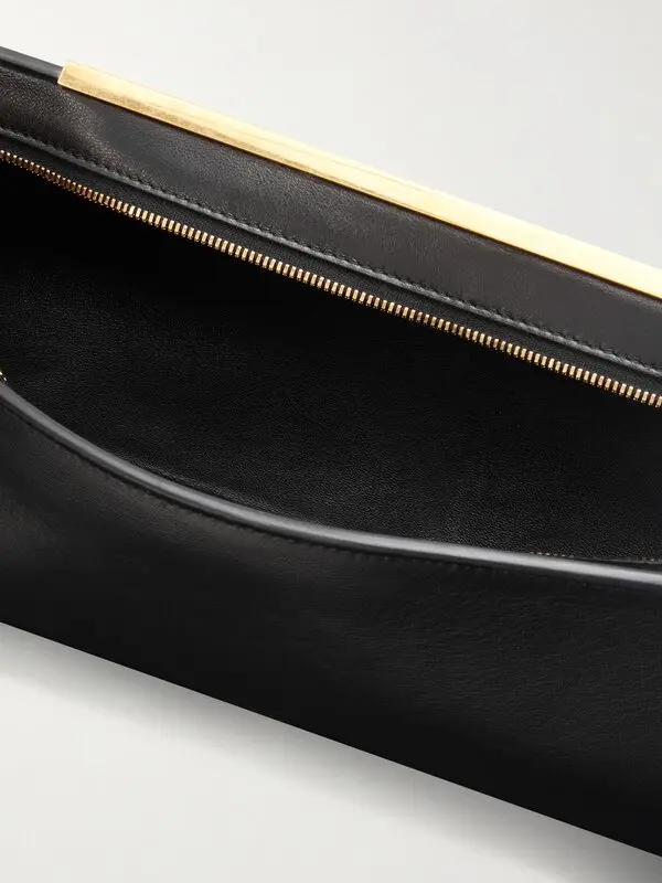 Khaite Nappa Lambskin Clutch - Black
