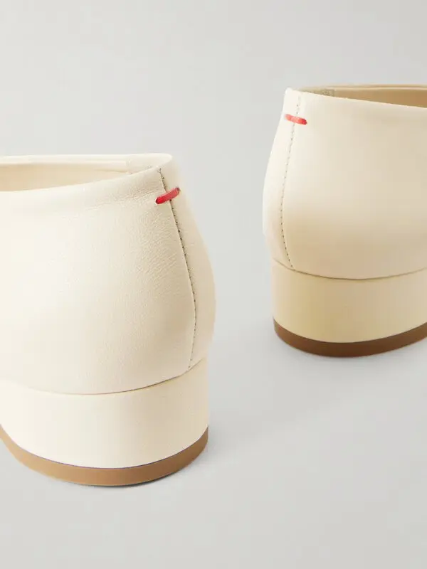 AeydĒ Delia Leather Pumps - Neutrals