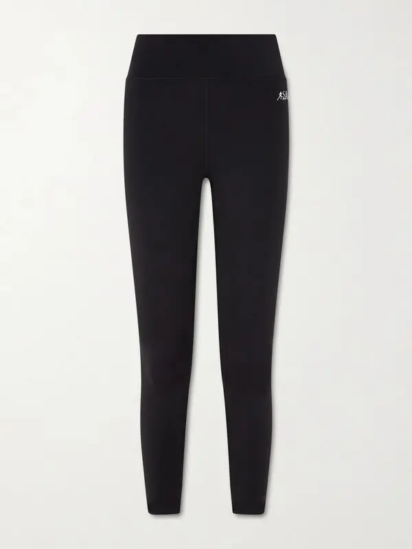 SPORTY & RICH Runner Short Leggings - Black
