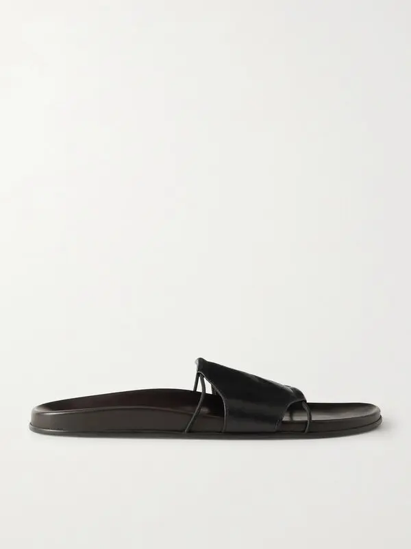 THE ROW Vivienne Leather Slides