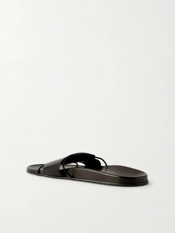 THE ROW Vivienne Leather Slides