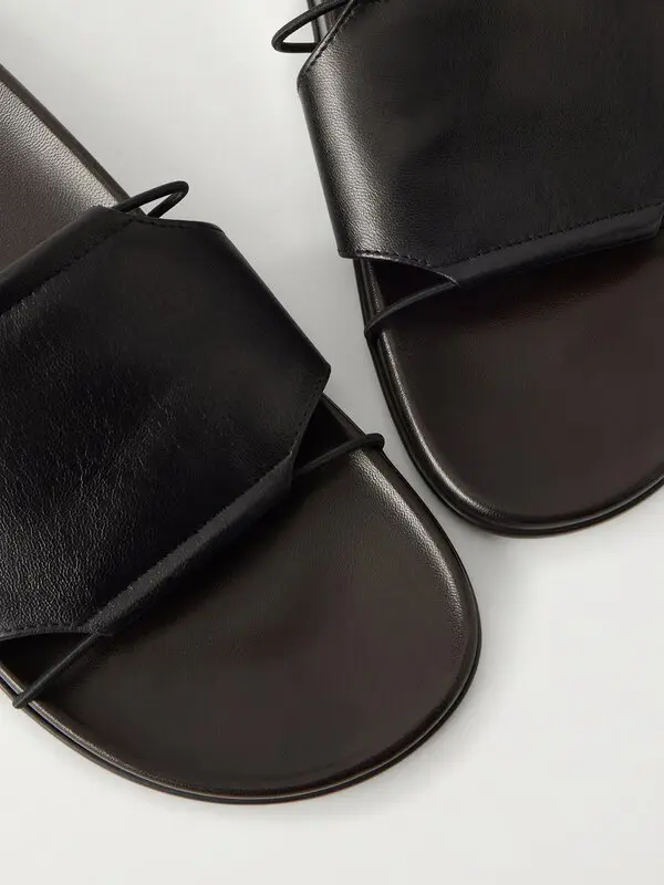 THE ROW Vivienne Leather Slides