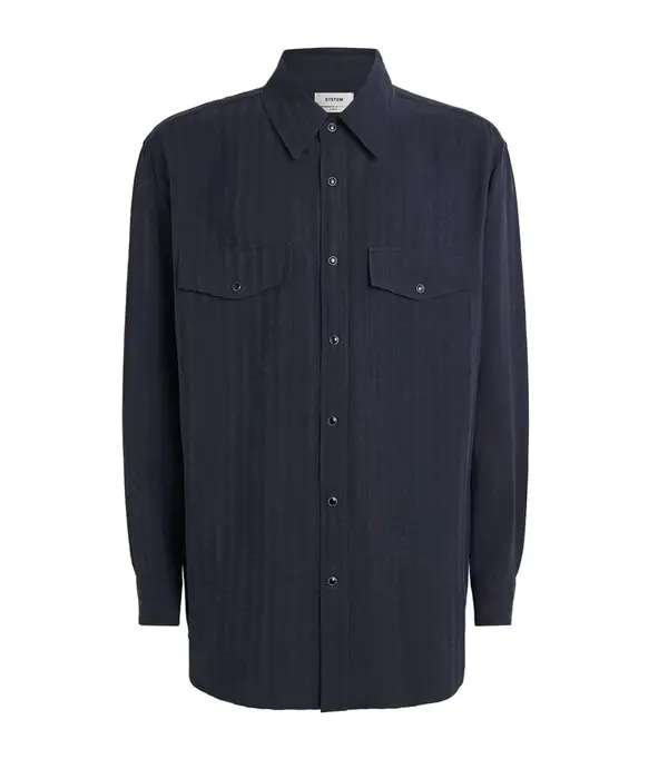 SYSTEM Stripe Overshirt
