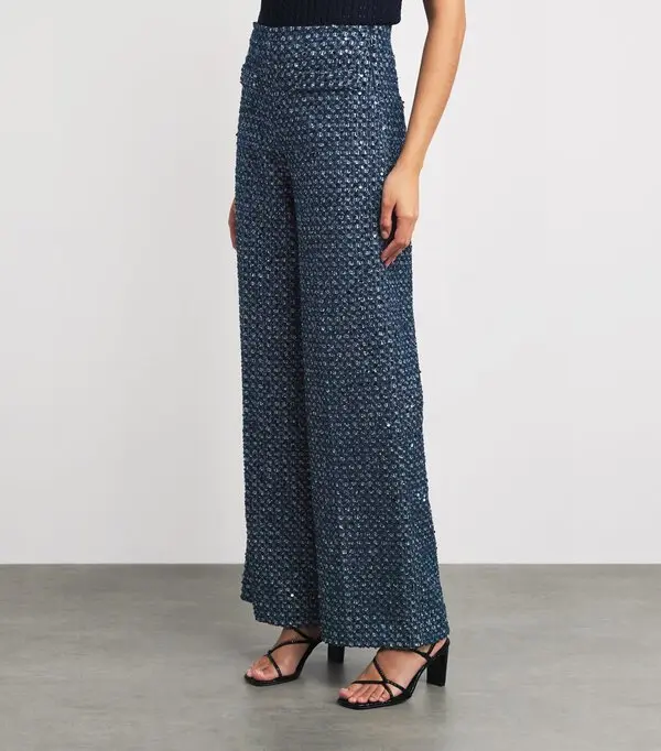 Sandro Sequinned Tailored Trousers