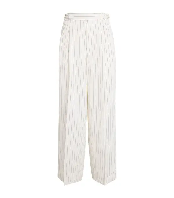 Sandro Stripe Wide-leg Trousers