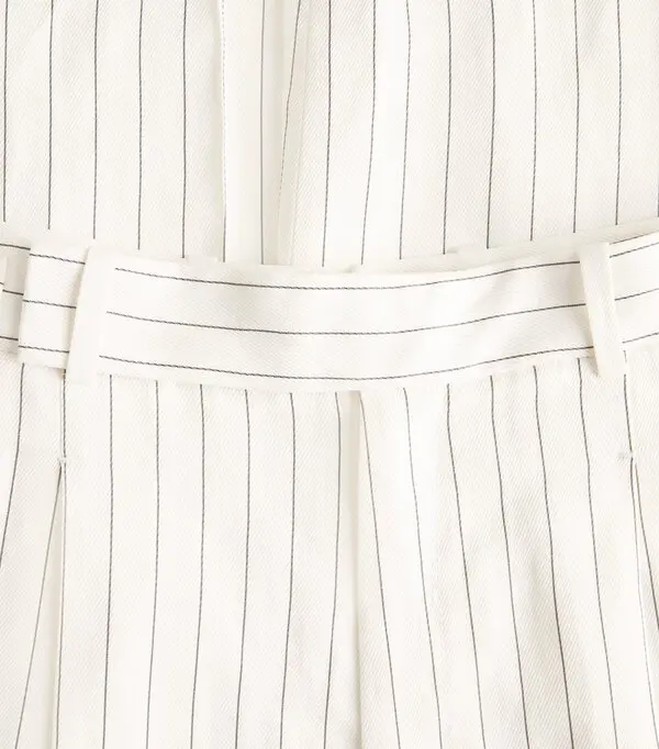 Sandro Stripe Wide-leg Trousers