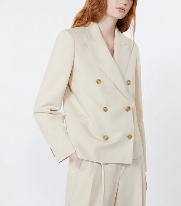 Max Mara Double-breasted Blazer - Beige
