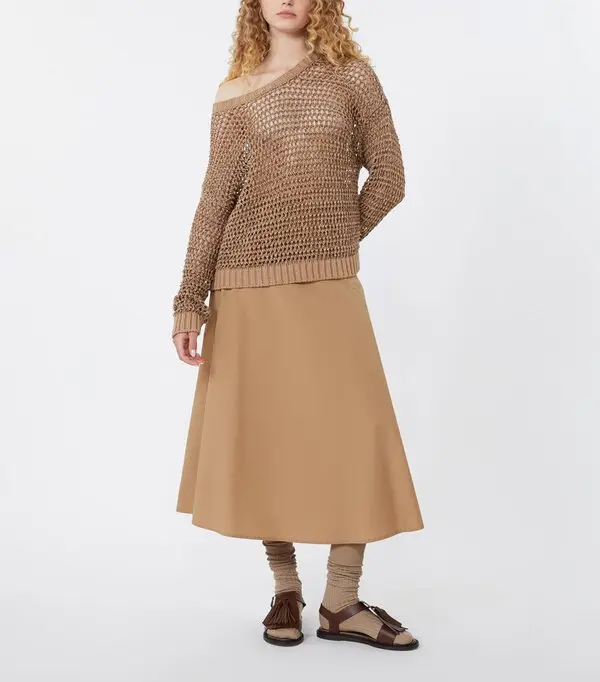 Max Mara Cotton Midi Skirt