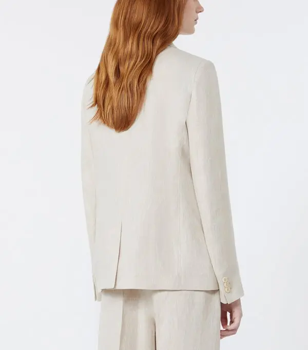 Max Mara Linen Single-breasted Blazer