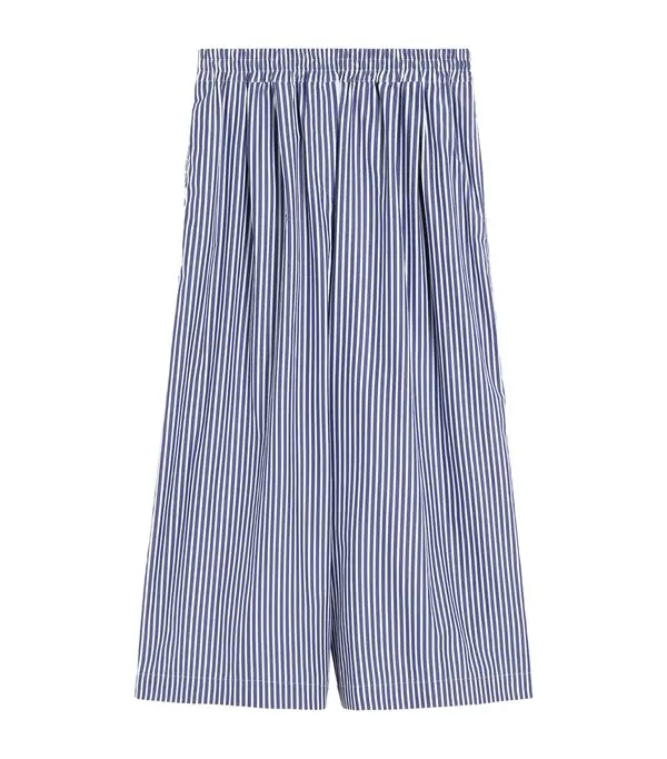 Max Mara Stripe Wide-leg Trousers - Blue