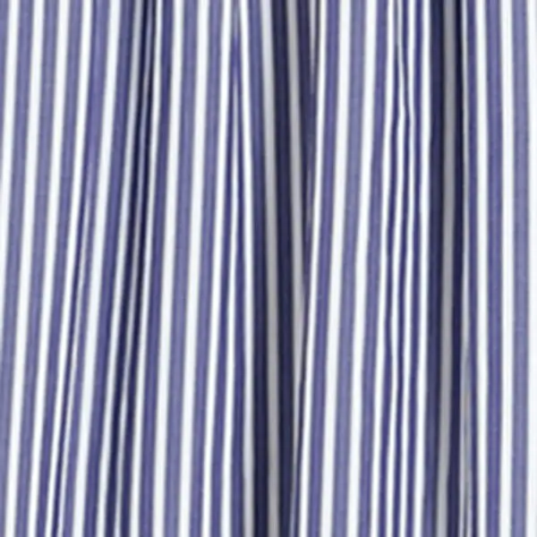 Max Mara Cotton Stripe Midi Dress - Blue