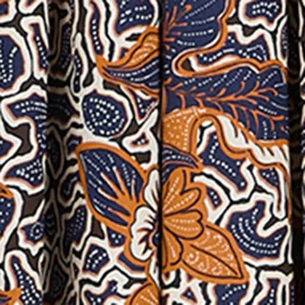 Max Mara Printed Cotton Midi Skirt