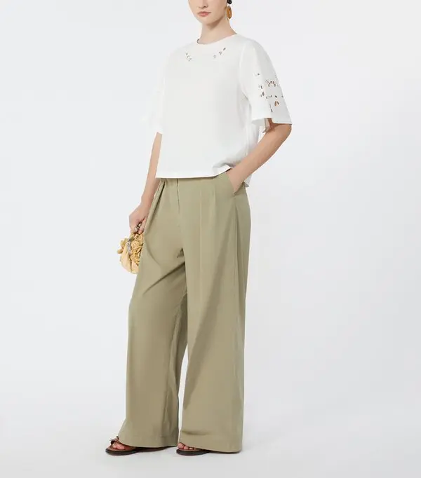 Max Mara Cotton Broderie Anglaise T-shirt