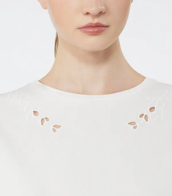 Max Mara Cotton Broderie Anglaise T-shirt