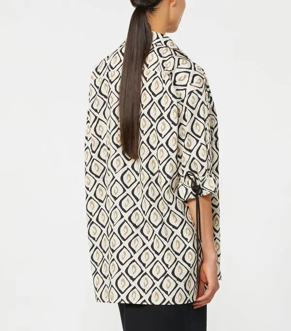 Max Mara Cotton Poplin Printed Shirt