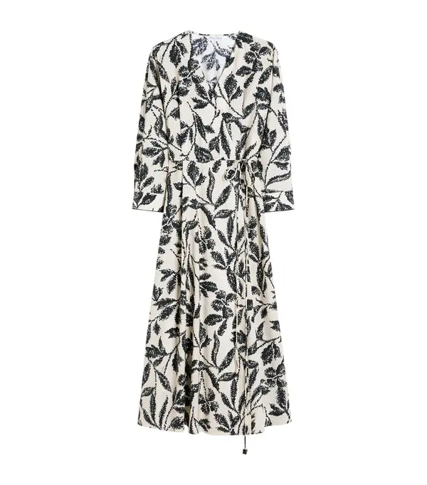 Max Mara Cotton Poplin Printed Midi Dress