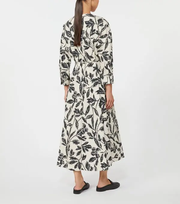 Max Mara Cotton Poplin Printed Midi Dress