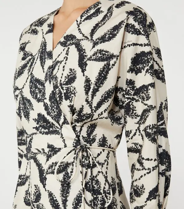 Max Mara Cotton Poplin Printed Midi Dress