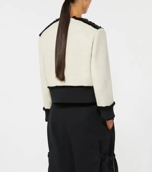 Max Mara Cotton-blend Basketweave Jacket