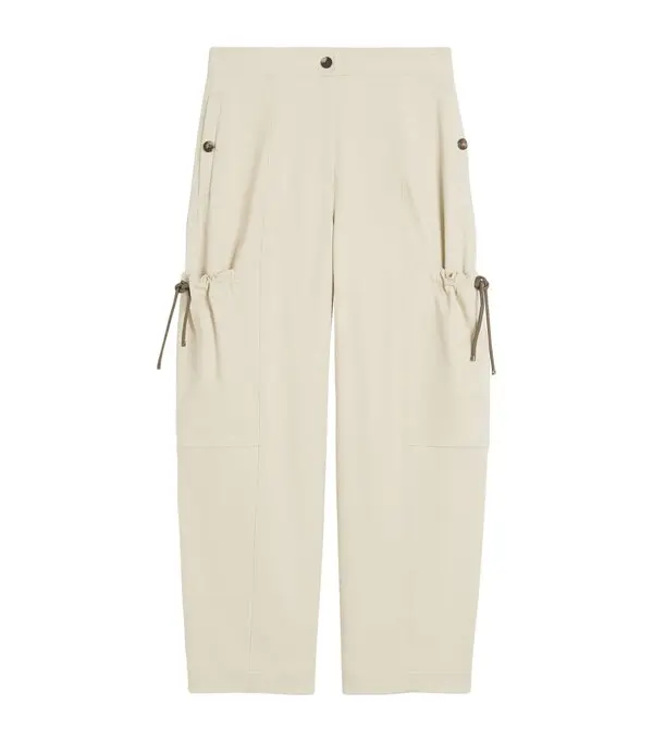 Max Mara Stretch-cotton Cargo Trousers