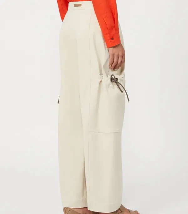Max Mara Stretch-cotton Cargo Trousers