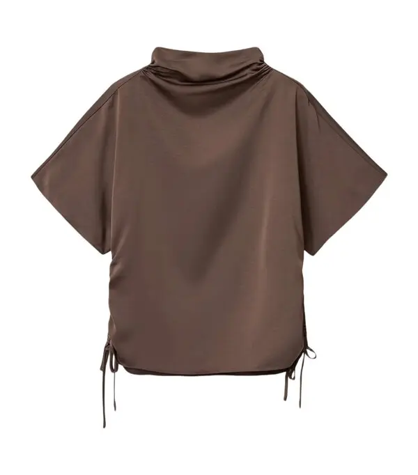 ALLSAINTS Draped Leslie Top - Brown