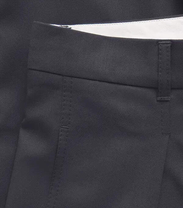 ME+EM Wool Pleated Tapered Trousers