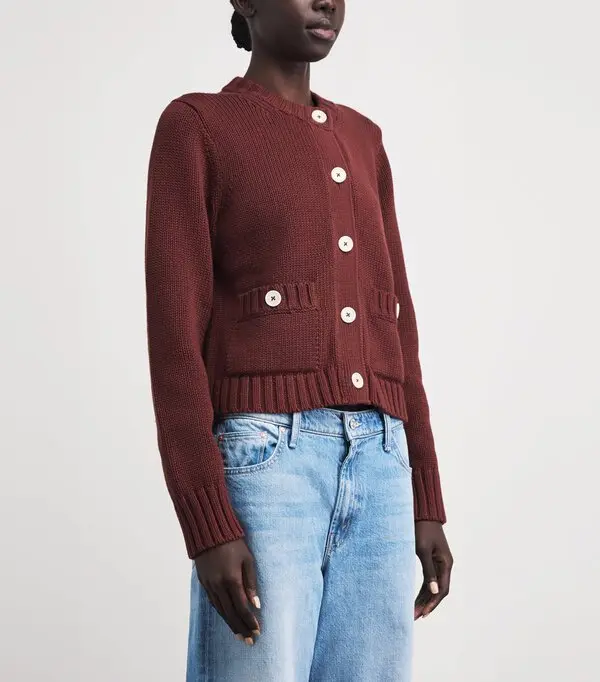 ME+EM Cotton Cropped Cardigan