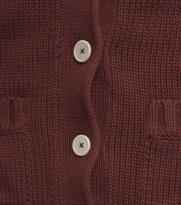 ME+EM Cotton Cropped Cardigan