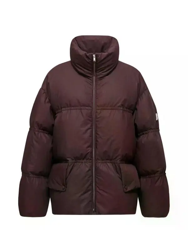 Moncler Funnel-neck Pocket Jacket - Brown